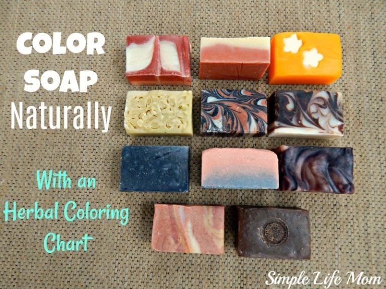 Color Soap Naturally – Herbal Coloring Chart Included - Simple Life Mom
