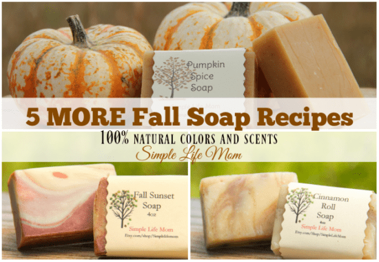 5 Beautiful Fall Soap Recipes- Natural Coloring and Scent - Simple Life Mom