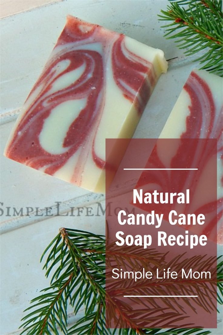 Natural Candy Cane Soap Recipe -A Great Gift Idea - Simple Life Mom